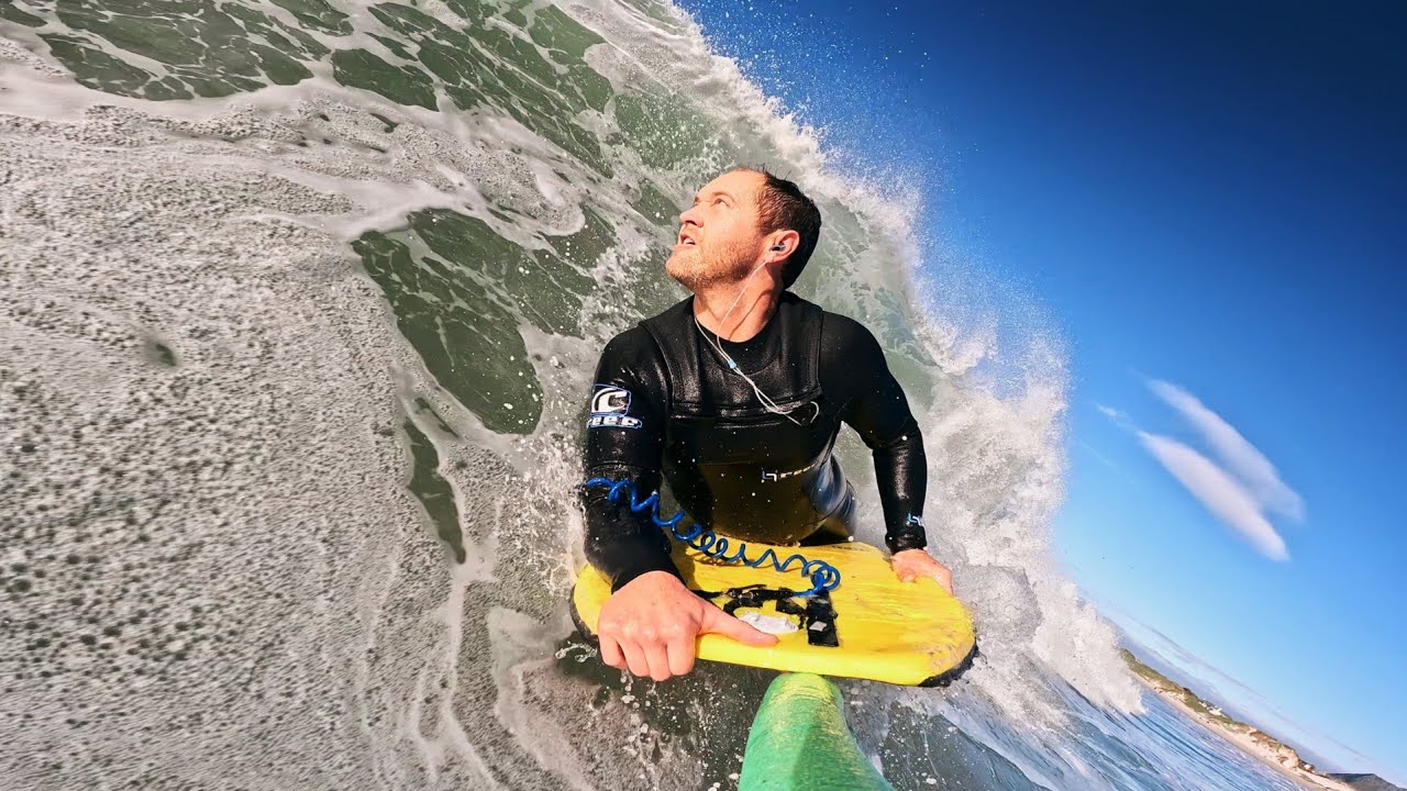 Bodyboarding el rollo up close [4k] - YouTube