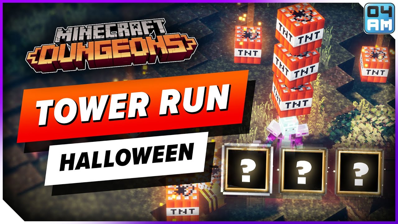 Minecraft Dungeons FULL Spookyfest Halloween Tower Run on Apocalypse ...