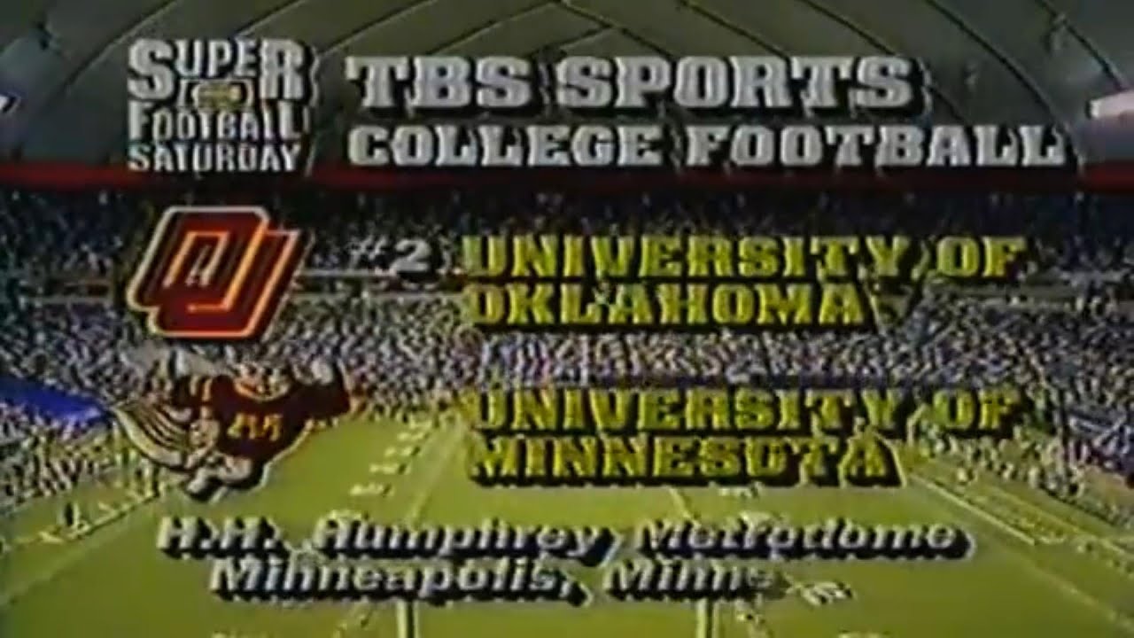 1985-09-28 Oklahoma Sooners vs Minnesota Golden Gophers - YouTube
