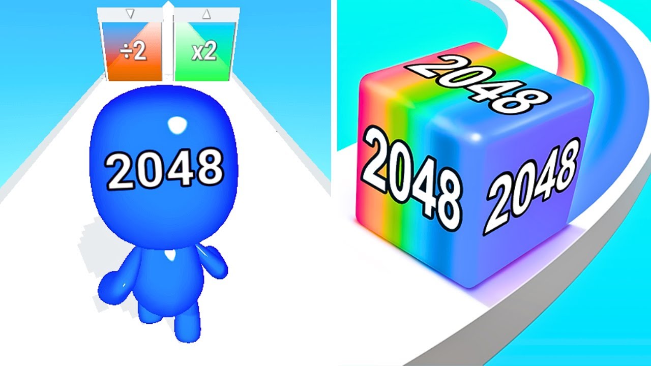 Jelly Run 2048 🆚 Man Runner 2048|🙀🫲😸🫱🙀|Walkthrough Max Gameplay BK5836 ...