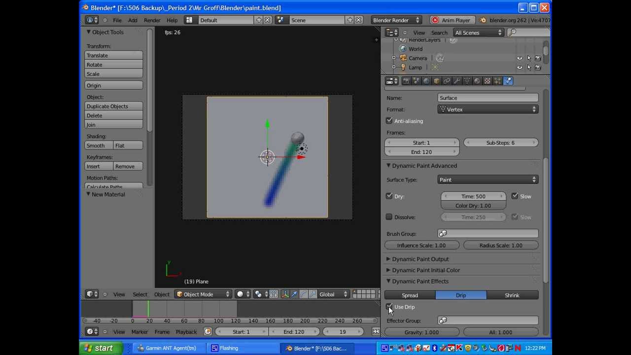 Blender 2.6 - Dynamic Paint Tutorial - Part 2.avi - YouTube