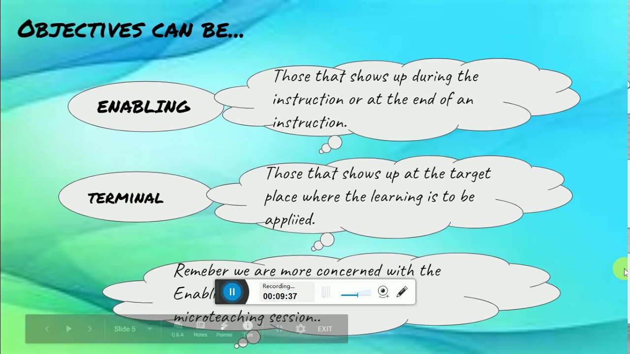 Skill of Writing Instructional Objectives - YouTube