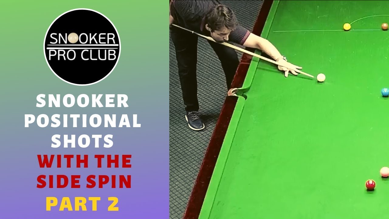 Part 2. Snooker positional shots with the side spin. - YouTube