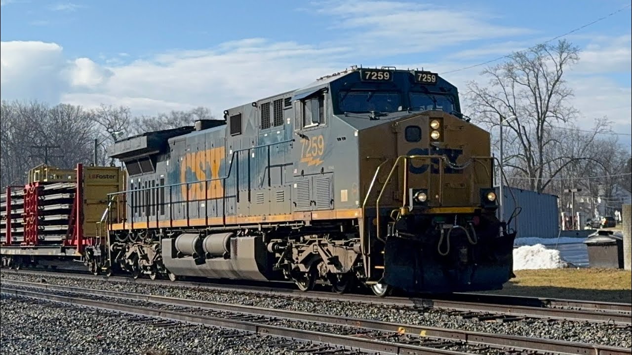 Trains of Romulus, MI (includes CSX, CP, and NS) (2/25/25) - YouTube