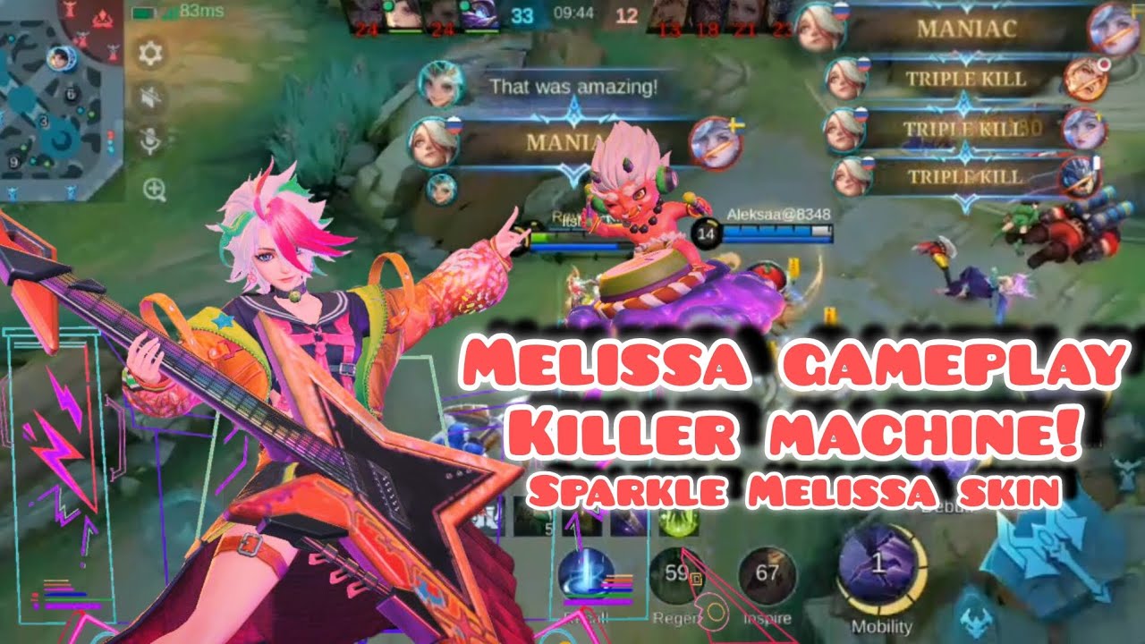 Mobile legends Melissa gameplay! Killer machine! Musical video!🔥🔥 - YouTube