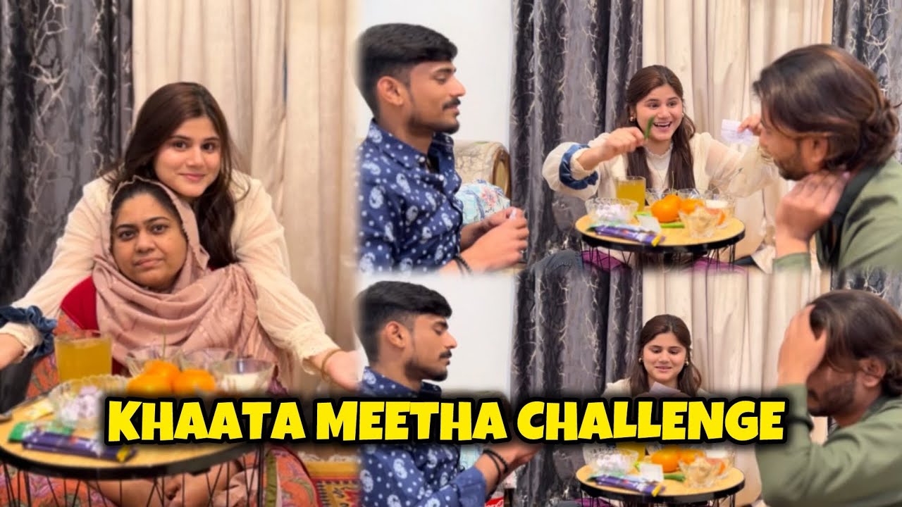 KHAATA MEETHA CHALLENGE🍊🍫🤯🌶️ || LUcky chit kiski nikli? || - YouTube