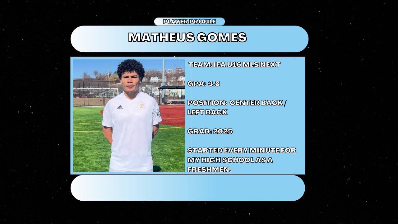 Matheus Gomes (IFA U16 MLS Next, 3.8 GPA, Class of 2025) Highlight Video - YouTube
