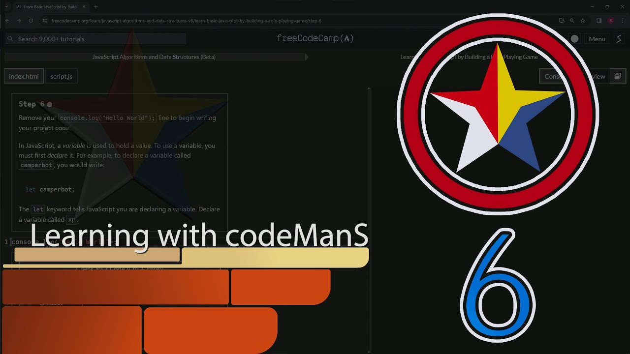 (ARCHIVED) Learn JavaScript by Building a Role Playing Game - Step 6 | freeCodeCamp | (Beta ...