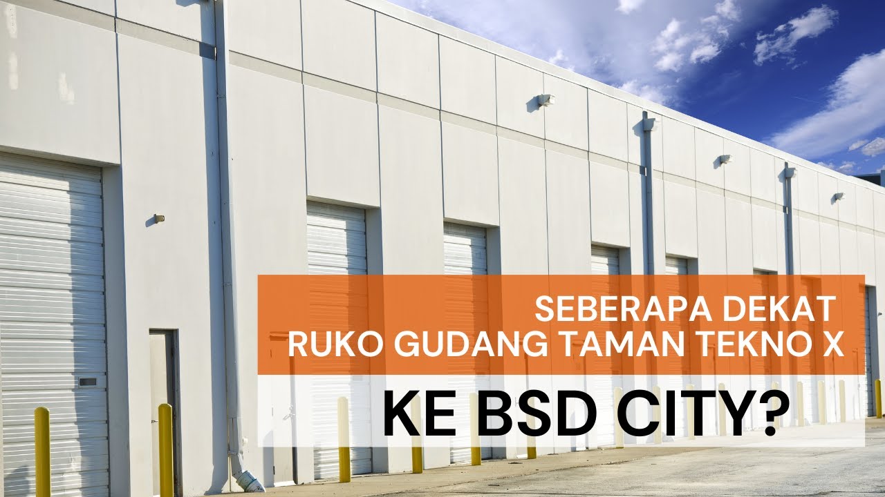 TAMAN TEKNO X RUKO GUDANG MULTIGUNA BSD CITY TANGERANG - YouTube