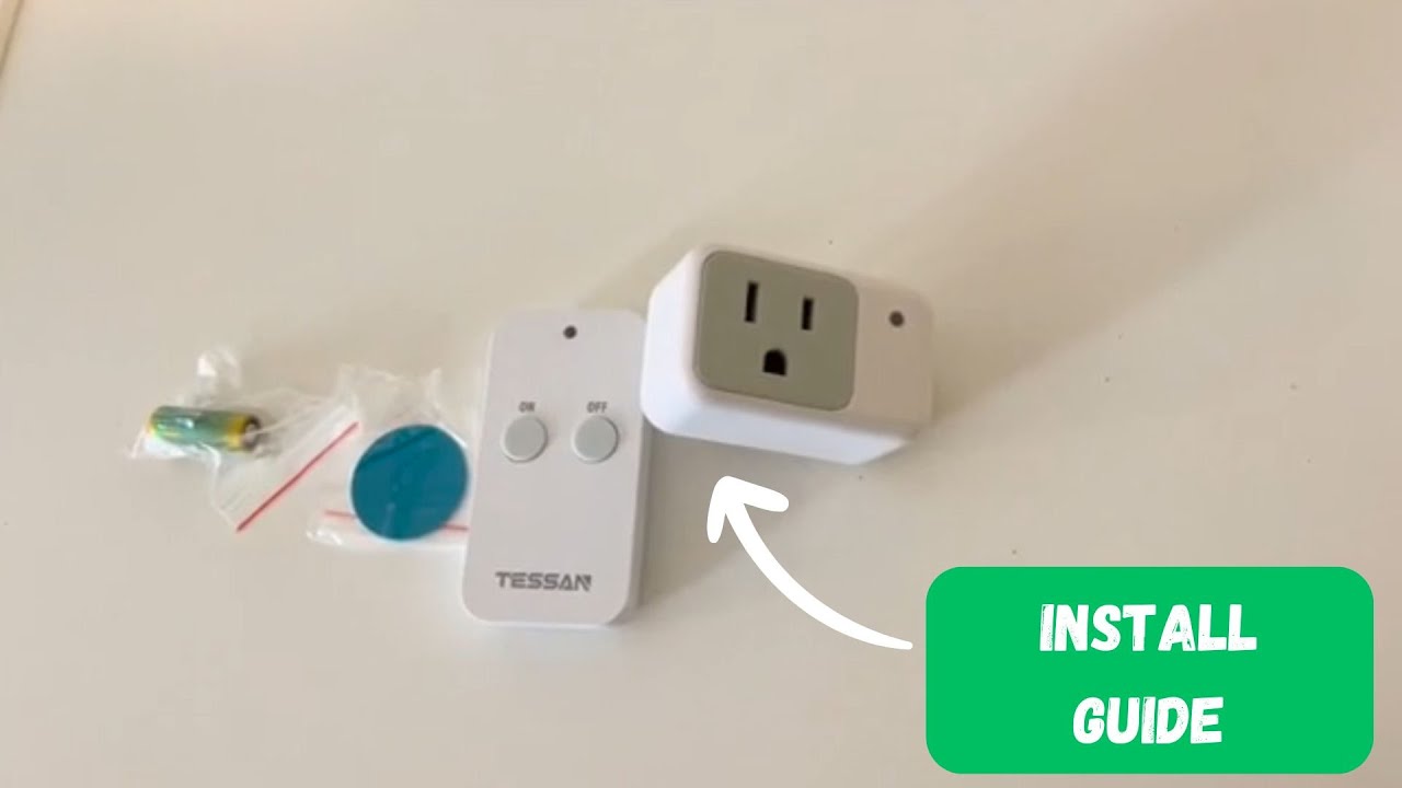 How to Install Your Remote Control Outlet From Tessan - YouTube