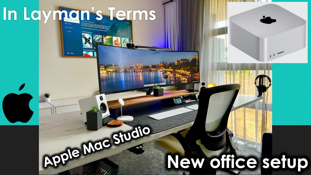 New Office - Apple Mac Studio and motorised desk - Minimalistic office ...