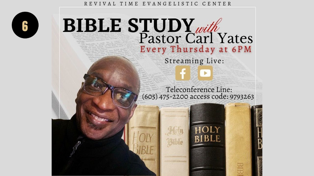 Join us for Bible Study tonight at 6:00 pm! - YouTube