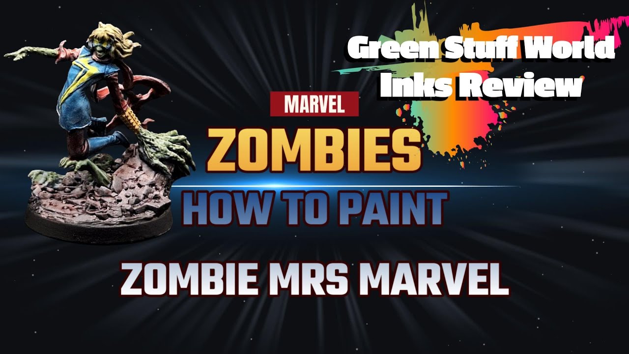 How to Paint with GSW Dipping Inks - Let's Paint Zombie Mrs Marvel ...
