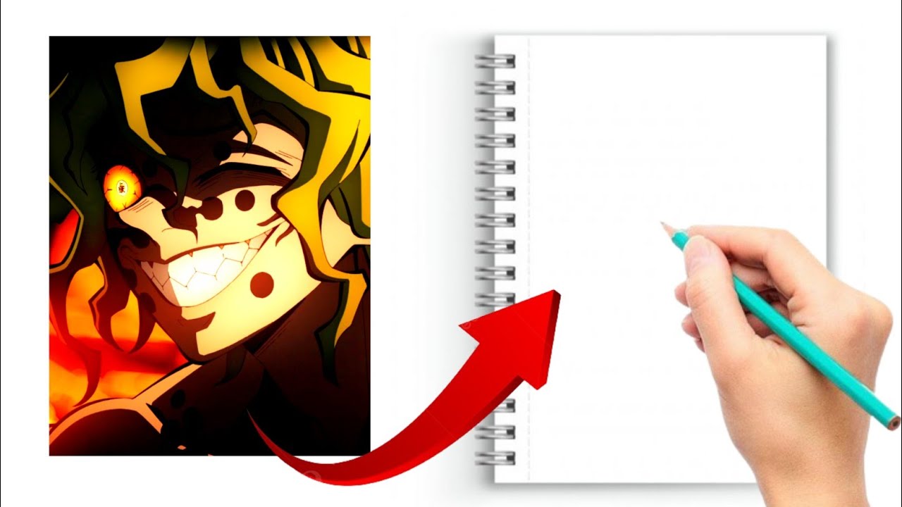 How To Draw Gyutaro from Demon Slayer | Step By Step | anime drawing ...