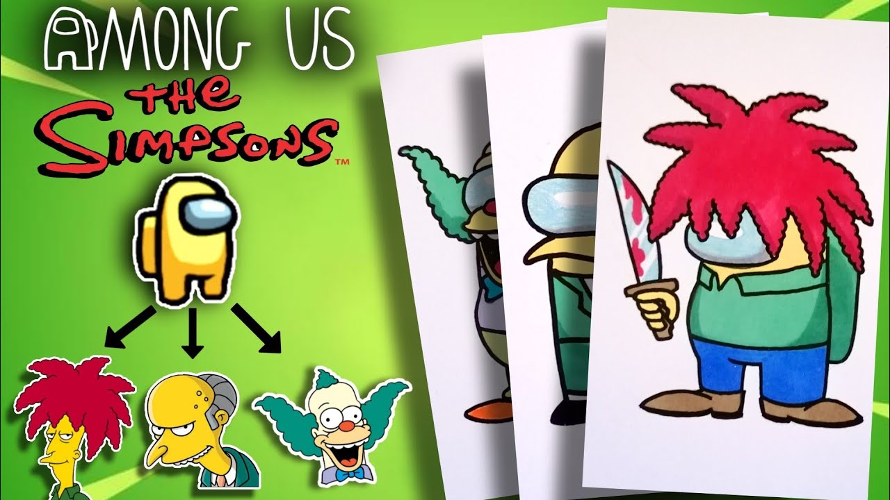 FUSIONANDO AMONG US Y LOS SIMPSON #2 | SR. BURNS | KRUSTY | BOB PATIÑO ...