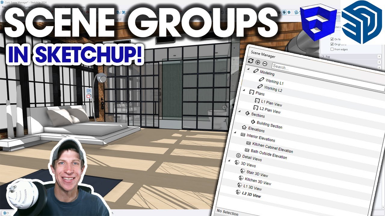 SCENE GROUPS for SketchUp are HERE! (Sort of...) - YouTube
