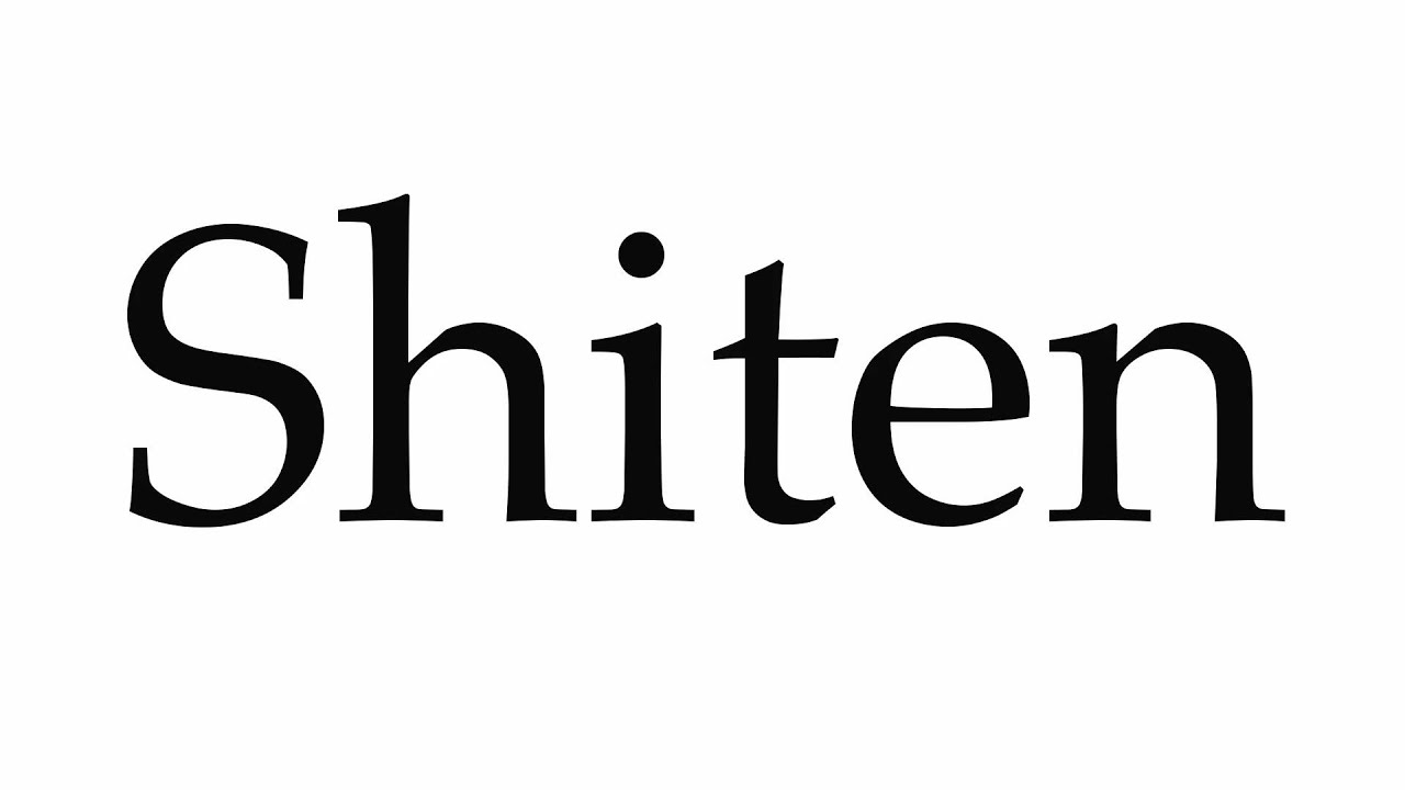How to Pronounce Shiten - YouTube