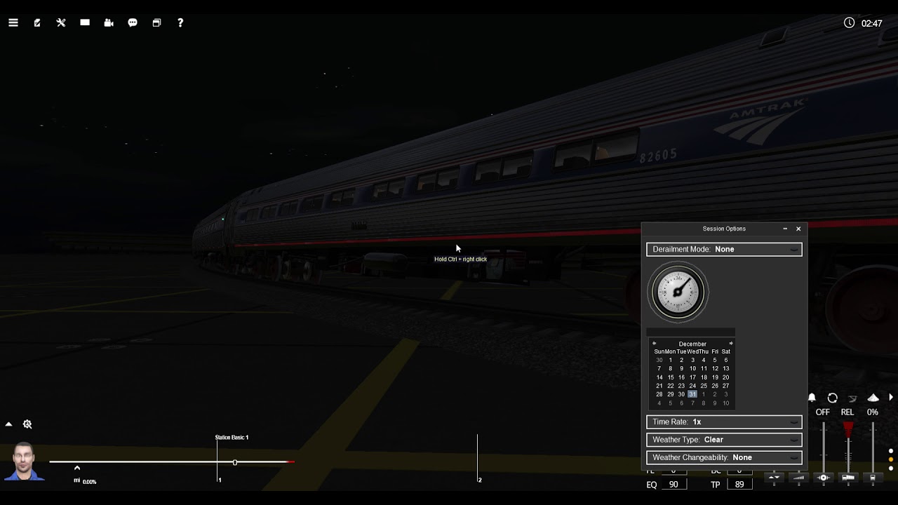 trainz amfleet light testing - YouTube