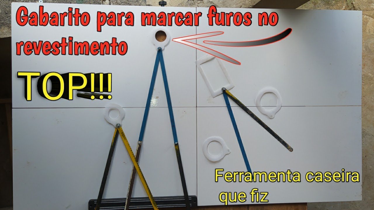 Marcação dos furos no revestimento! muito facil!!! - YouTube