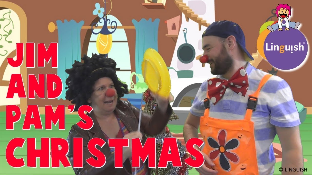 Jim and Pam's Christmas - Learn English with Linguish! - YouTube