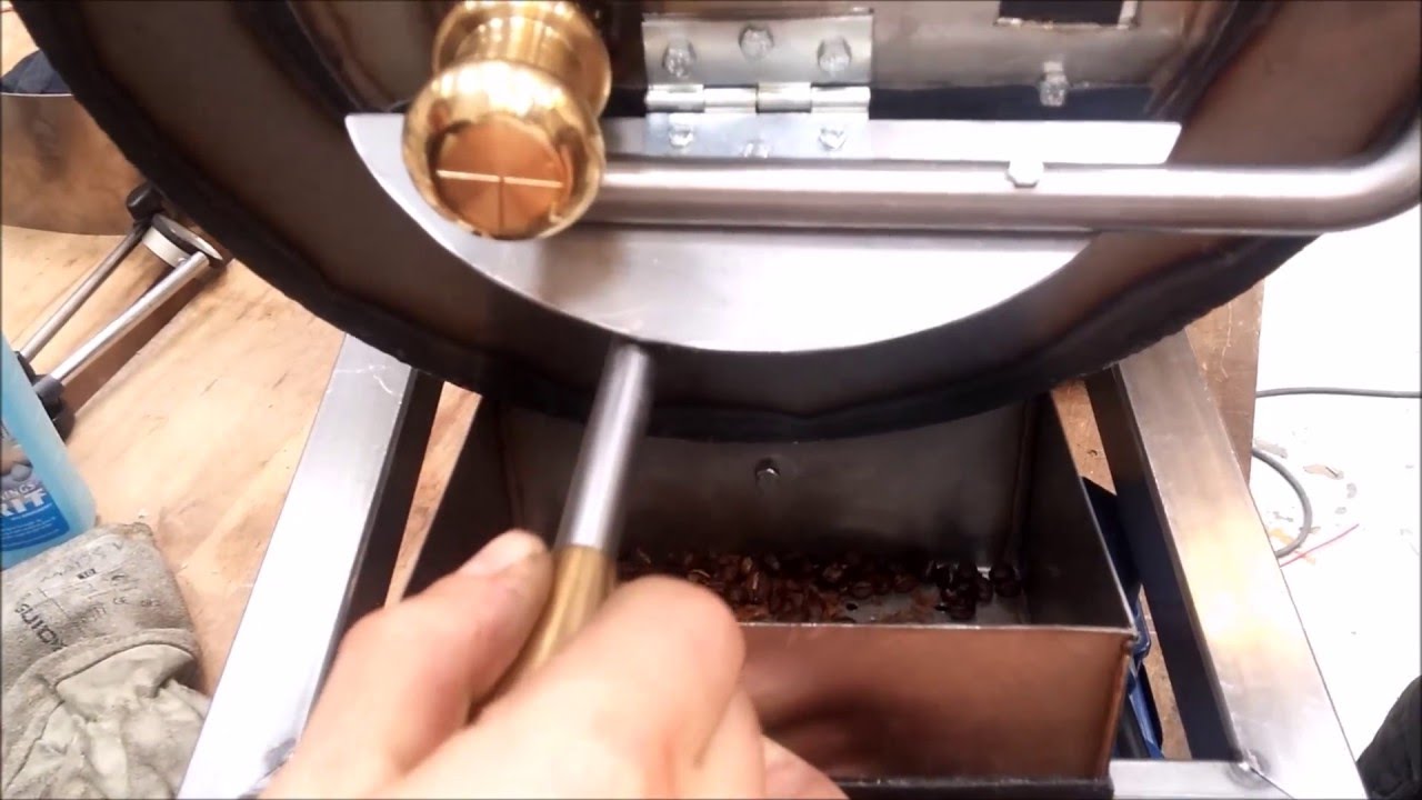 Homemade coffee roaster (school project) - YouTube