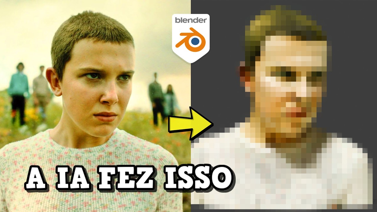 Imagem para 3D AI Recria Stranger Things no Blender - YouTube