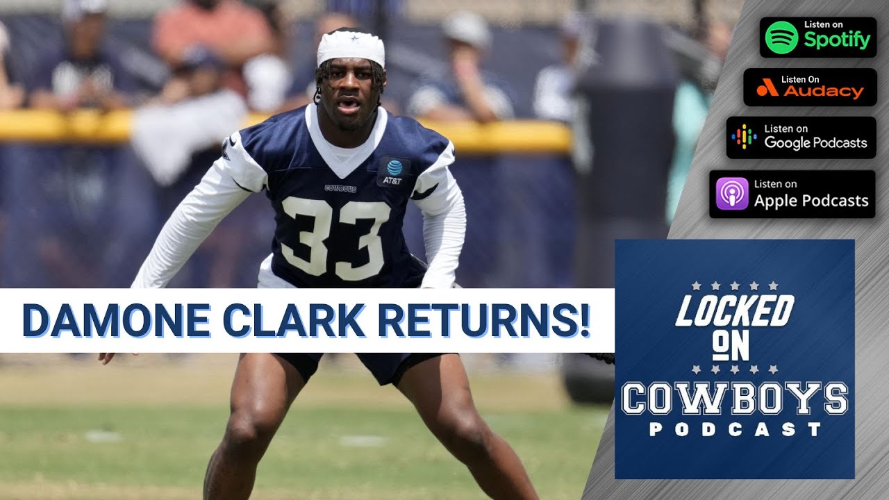 Dallas Cowboys LB Damone Clark Practices! - YouTube