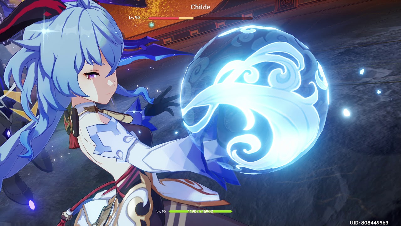 Genshin Impact - Lvl 90 Ganyu vs Childe Boss - YouTube