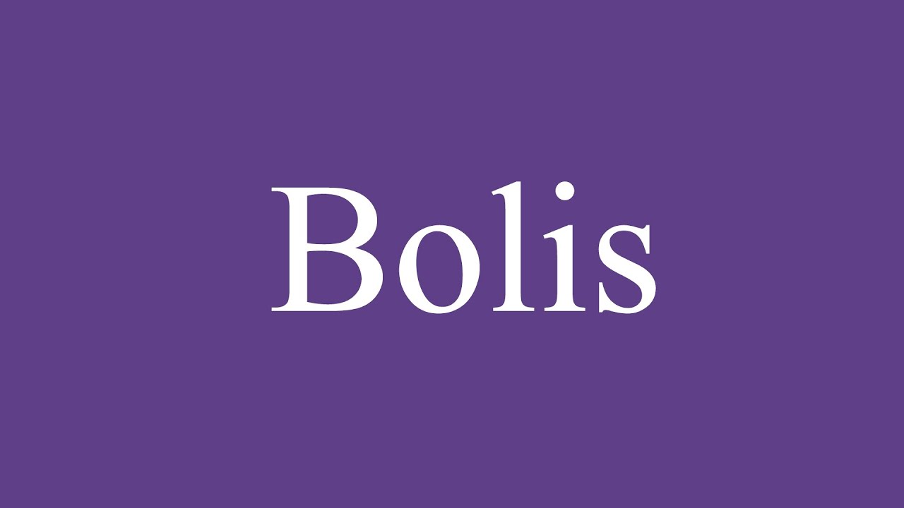 How To Pronounce ''Bolis'' (Pens) Correctly in Spanish - YouTube