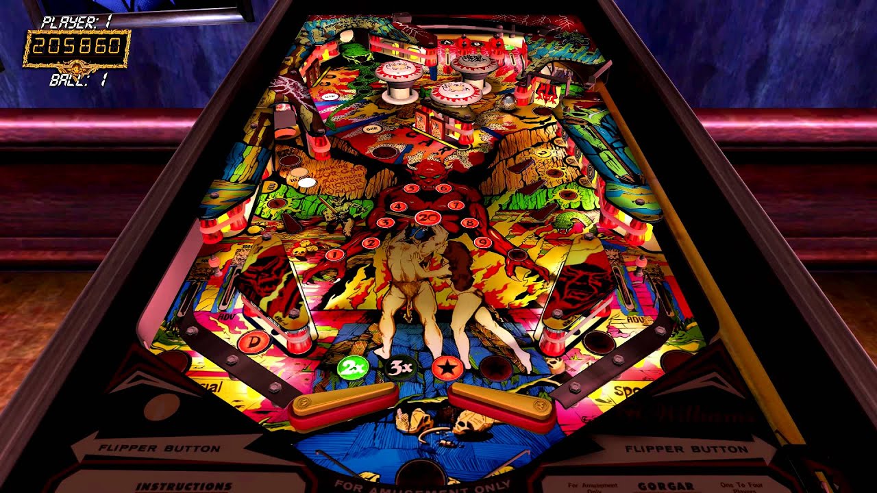 The Pinball Arcade - Gorgar - PC Gameplay - YouTube