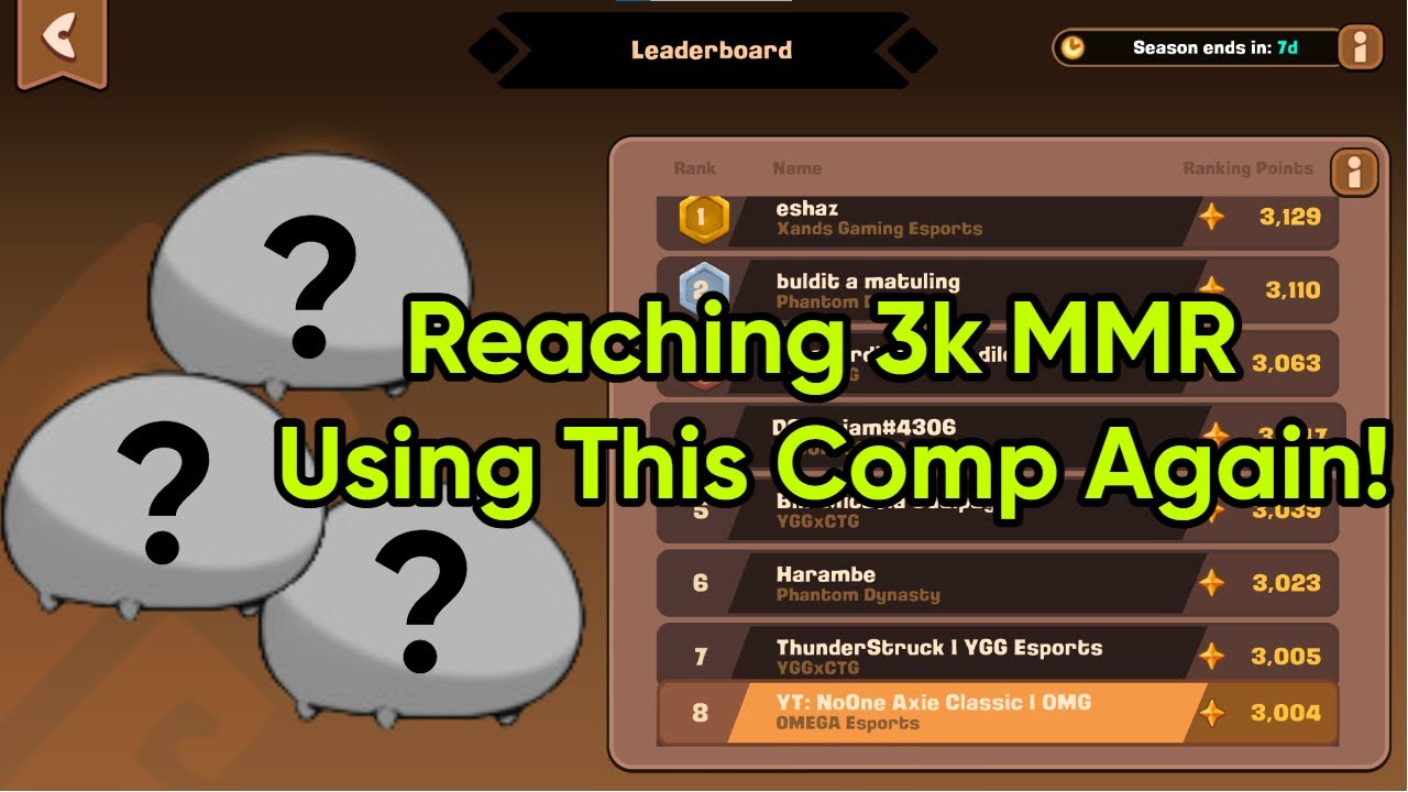 Grinding to 3k MMR in Today’s Meta | Axie Classic - YouTube