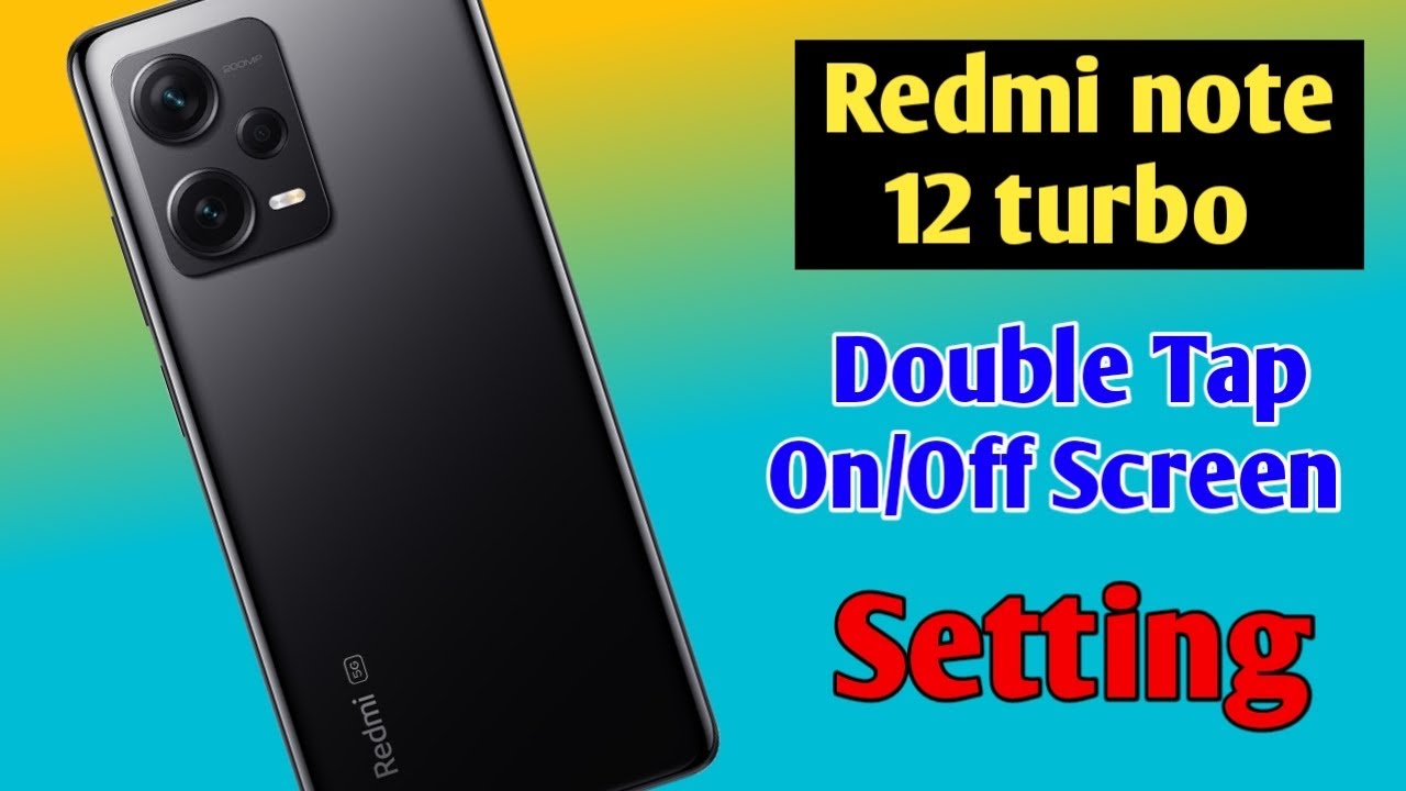 How to enable double tap to on in Redmi note 12 turbo| Redmi note 12 ...