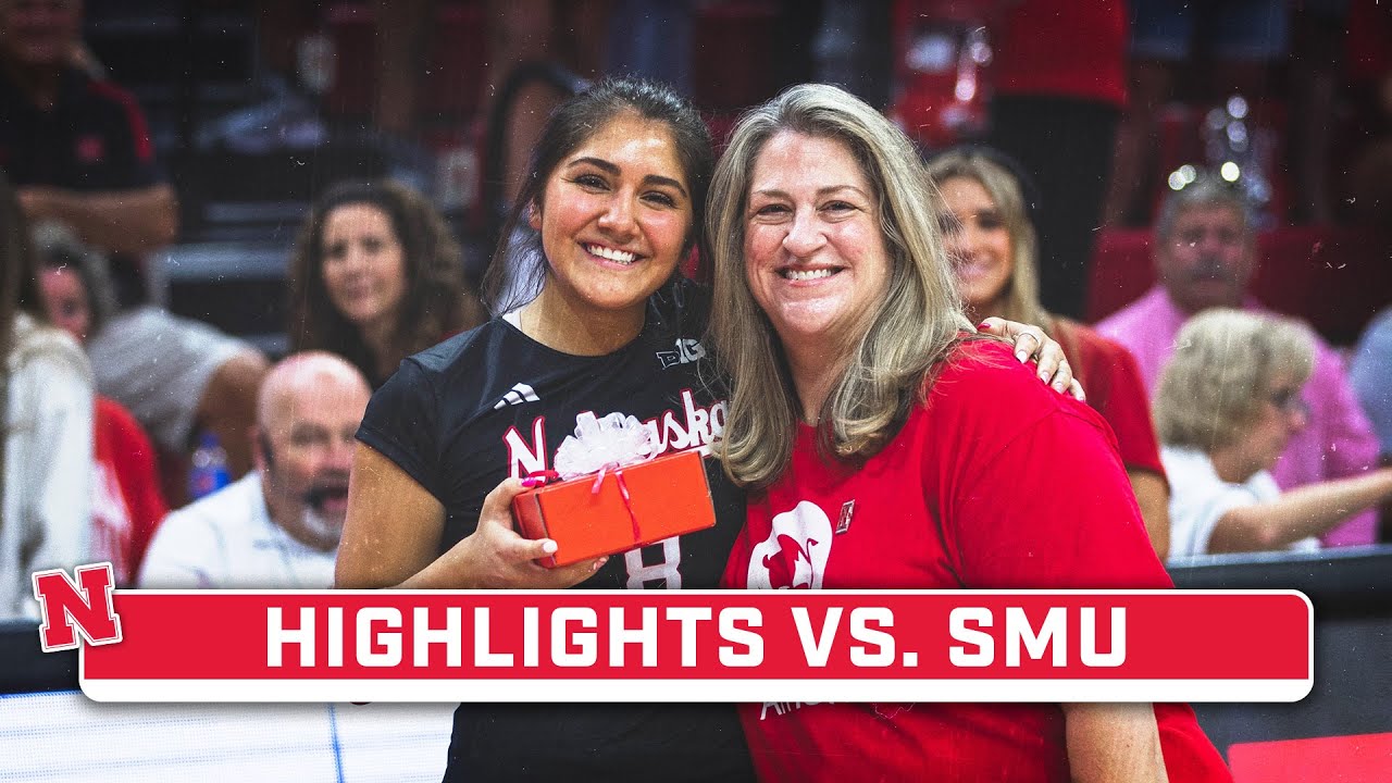 SMU at Nebraska | Highlights | Big Ten Volleyball | 8/27/2023 - YouTube