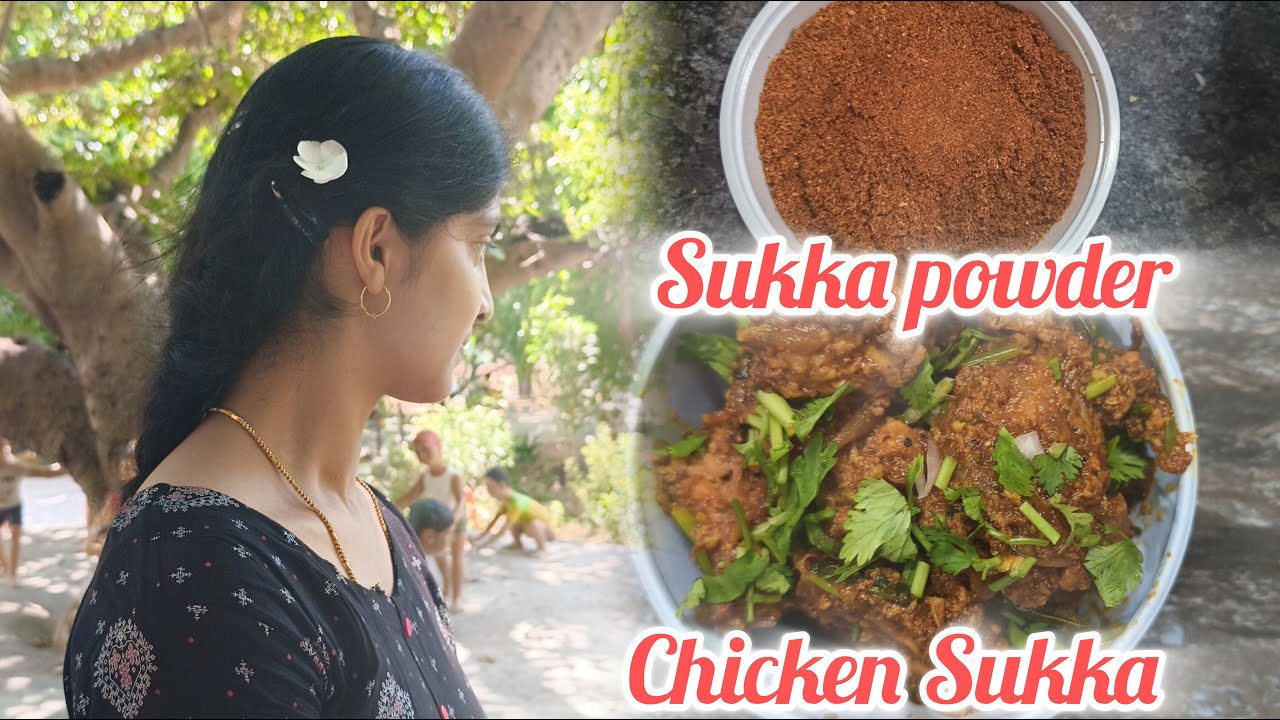 Spicy and Tasty chicken sukka and sukka powder || Tumkur siddaganga ...