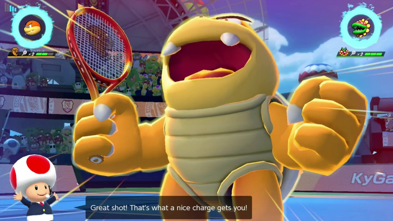 Mario Tennis Aces Boom Boom Gameplay - YouTube