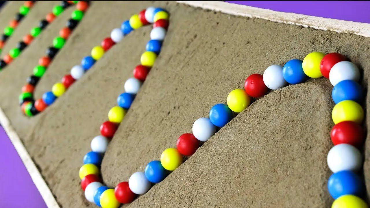 Marble Run Race ASMR ☆ Sand Marble Run ☆ Sand Marble course - YouTube
