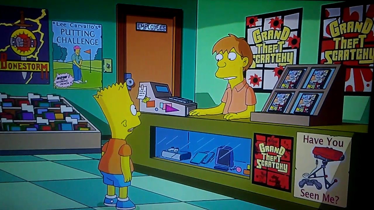GameStop in GTA on The Simpsons - YouTube