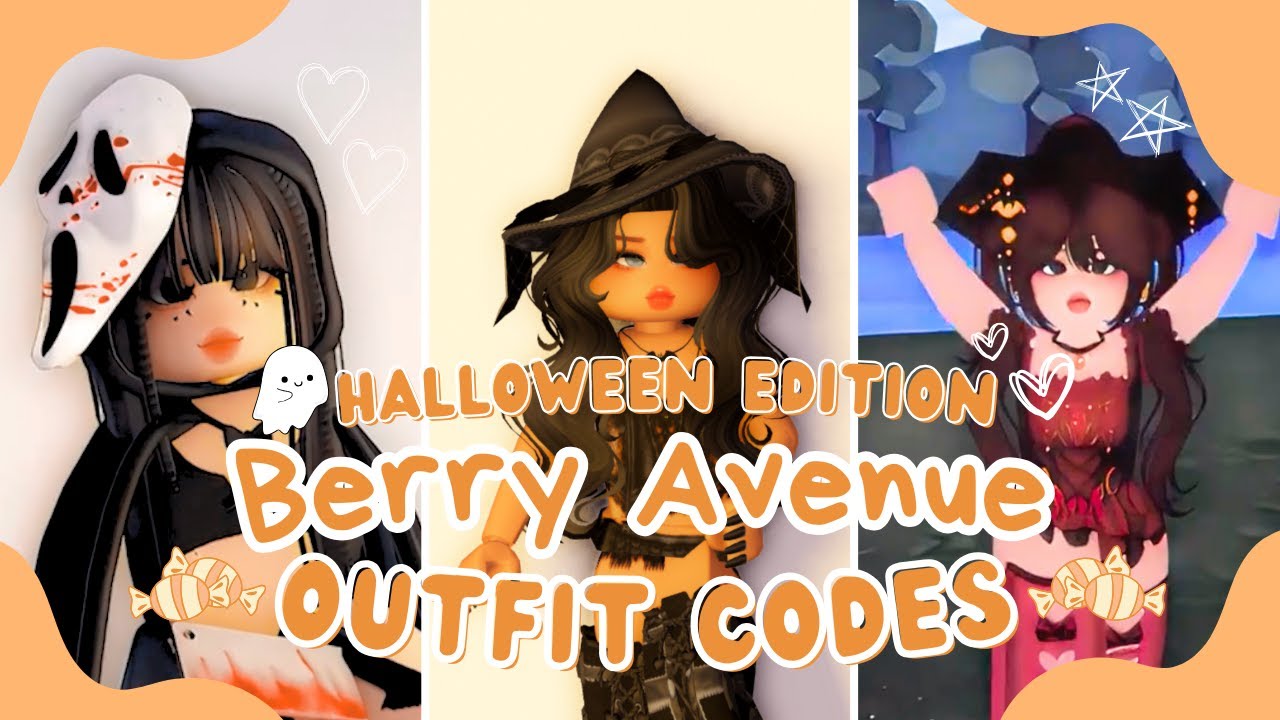 Berry Avenue Halloween Outfit Code Compilation 🎃 - YouTube