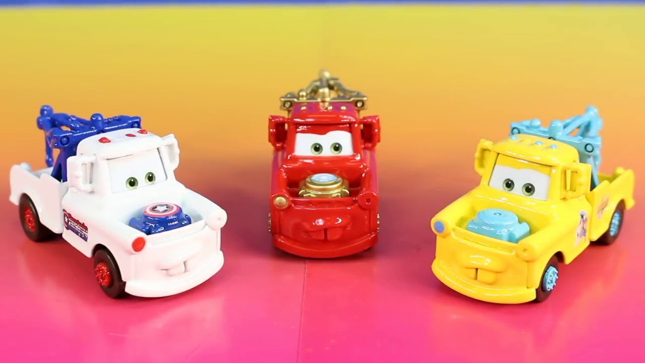 Huge Disney Cars Mater Collection With Batman Mater Robin Mater Hulk ...