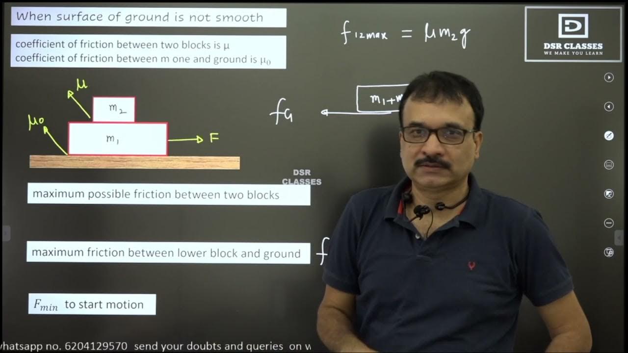 Friction Two Block Problems Class 2 - YouTube