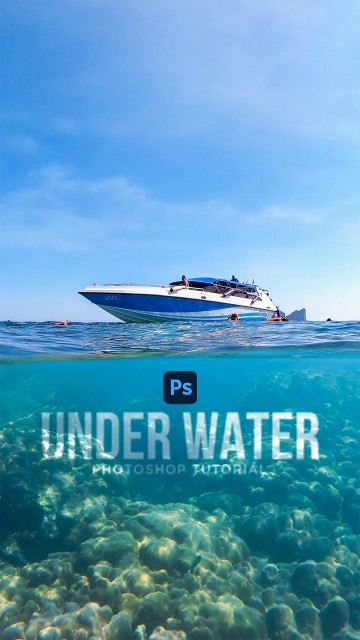 Adobe Photoshop tips 2025 | Underwater Text Effect in Photoshop ...