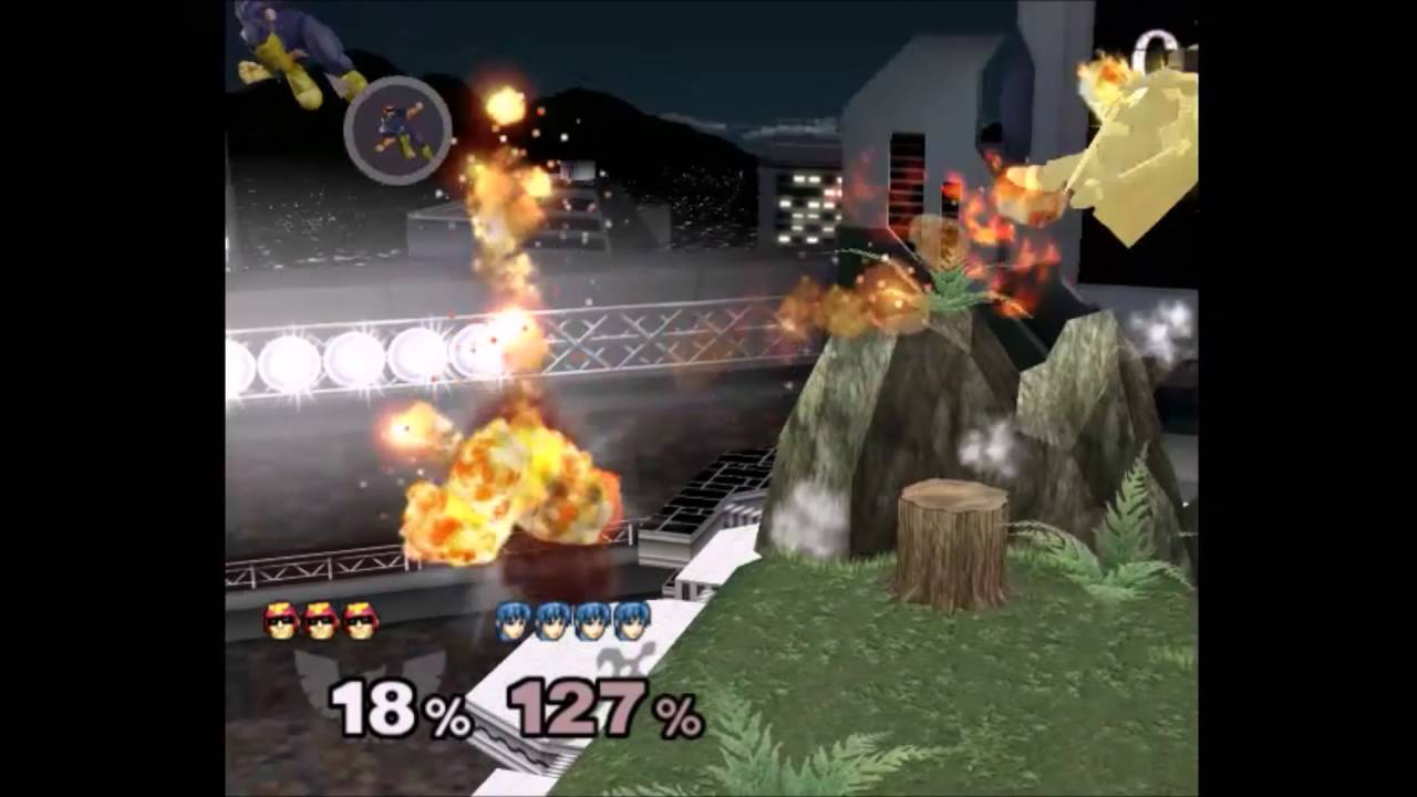 Super Smash Bros Melee: Captain Falcon VS Marth - YouTube