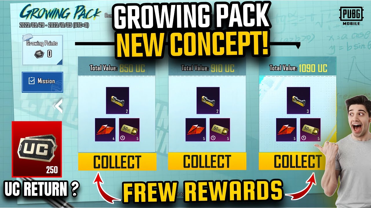 250 UC RETURN? | NEW GROWING PACK CONCEPT | FREE REWARDS? UC RETURN ...