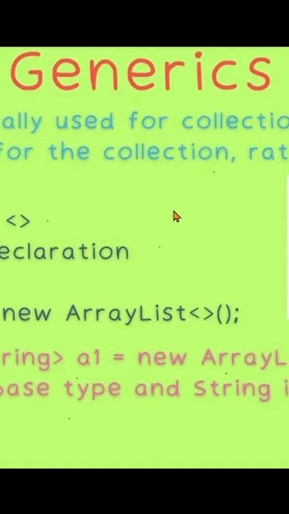 #java #Generics #CodeJiffy - YouTube