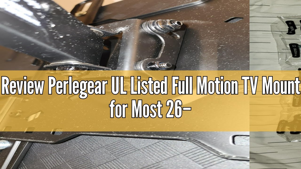 Review Perlegear UL Listed Full Motion TV Mount for Most 26–60 inch ...
