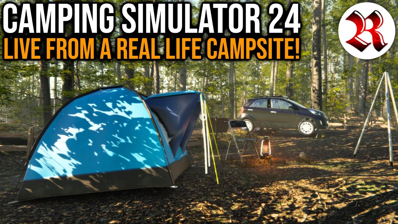 First Van Stream! | Camping Simulator 2024 LIVE From Camp! - YouTube