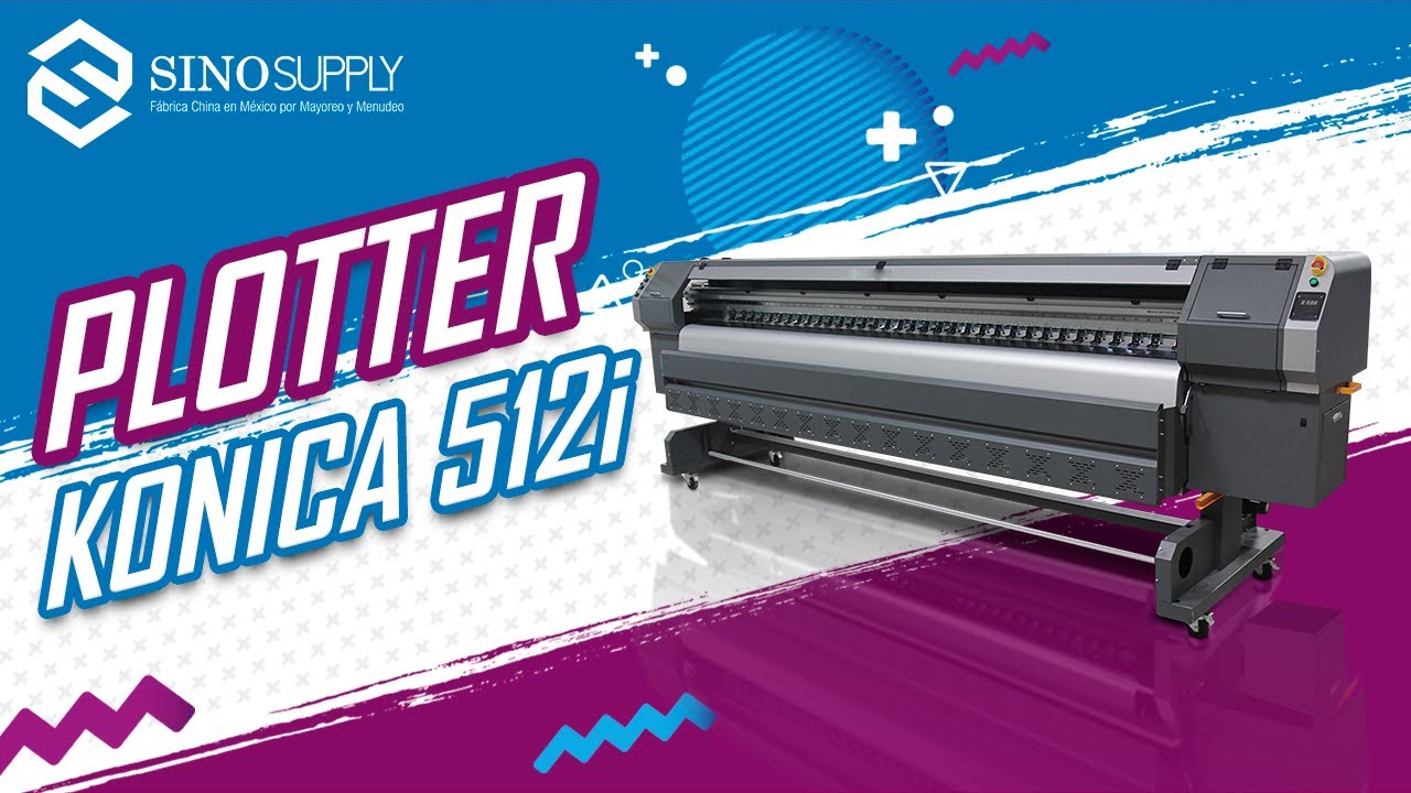Plotter konica 512i Sino Supply - YouTube