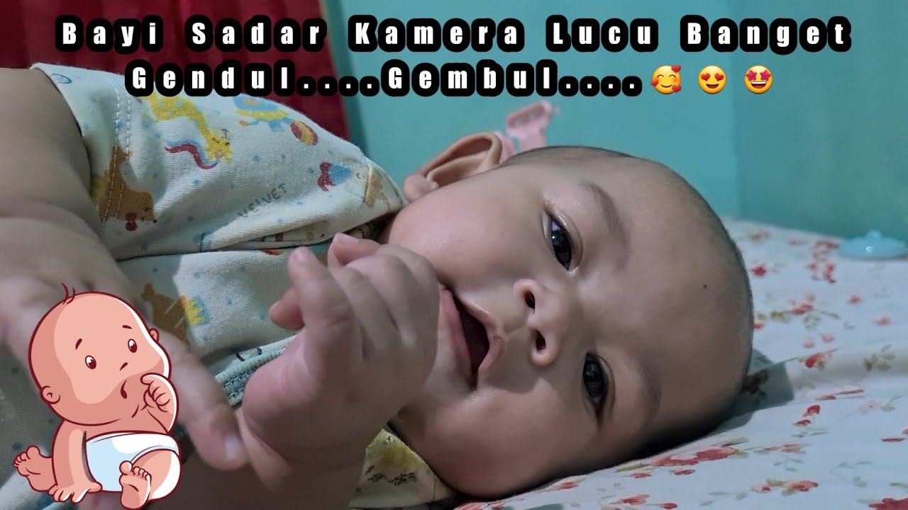 Bayi Gemuk Sadar Kamera || Bayi Gembul Usia 6 Bulan - YouTube