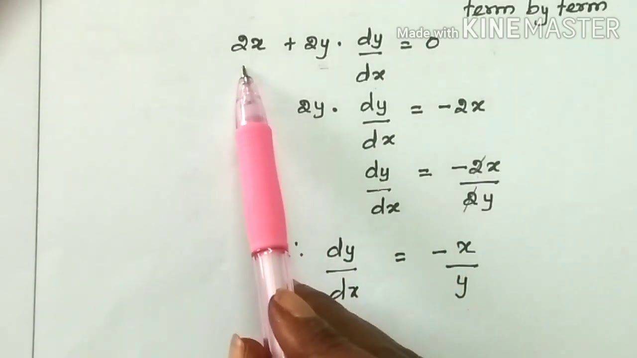 Differentiation of Implicit Functions - VIII - YouTube