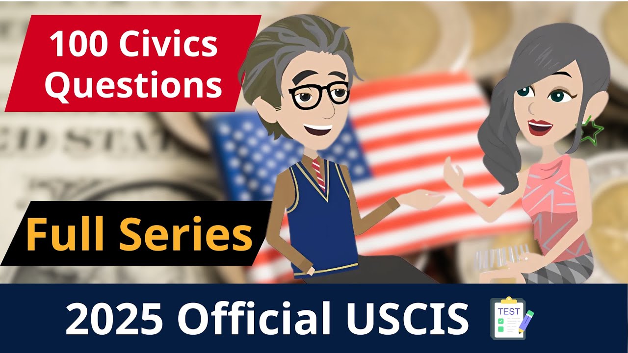 2025 Official USCIS 100 Civics Questions 2008 version | Full Series ...